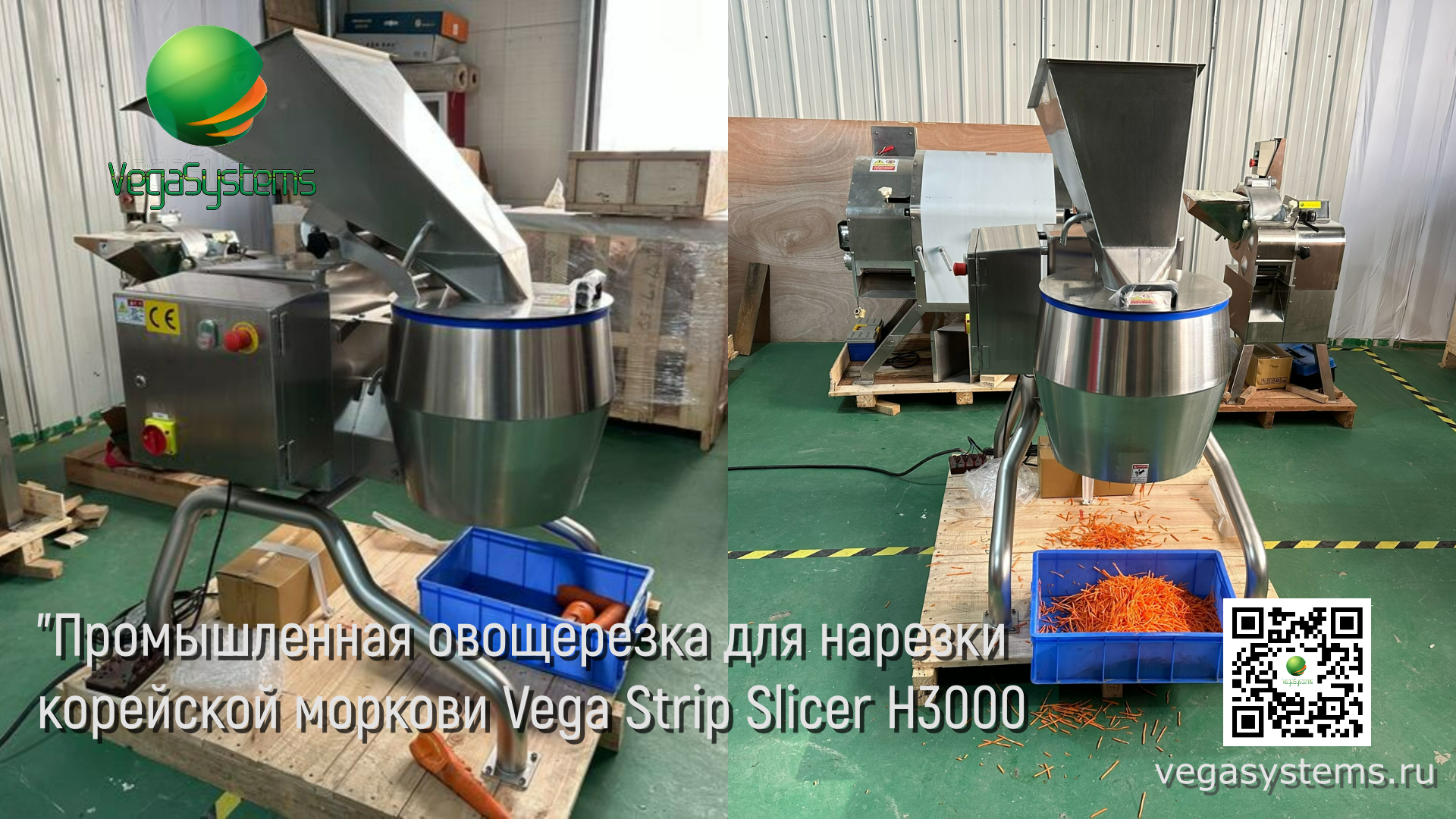 Промышленная овощерезка для нарезки корейской моркови Vega Strip Slicer 3000