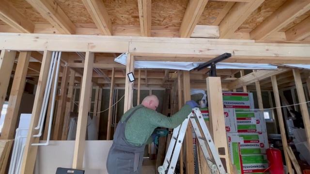 Провисла центральная балка в каркасном доме, спасем ли ситуацию?