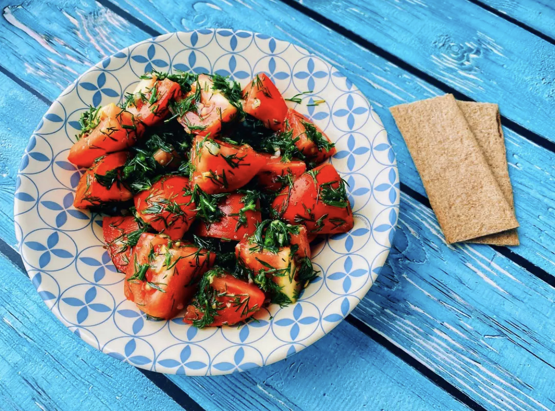 Шикарные закусочные помидоры - к шашлыку, картошке, мясу или просто вместо салата!