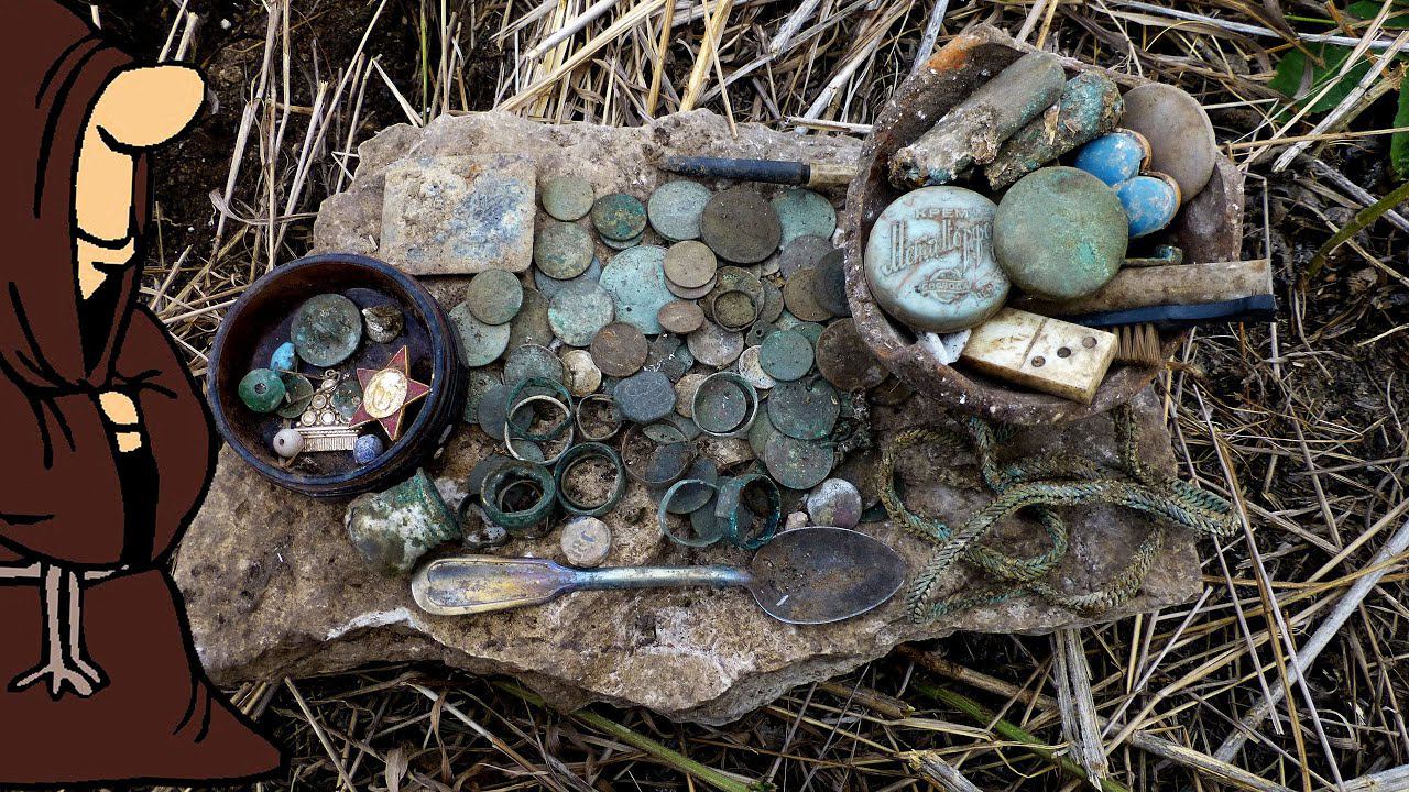 С одного угла нашли монет больше, чем за весь день! Поиск с металлоискателем нашли копейку 1925 года