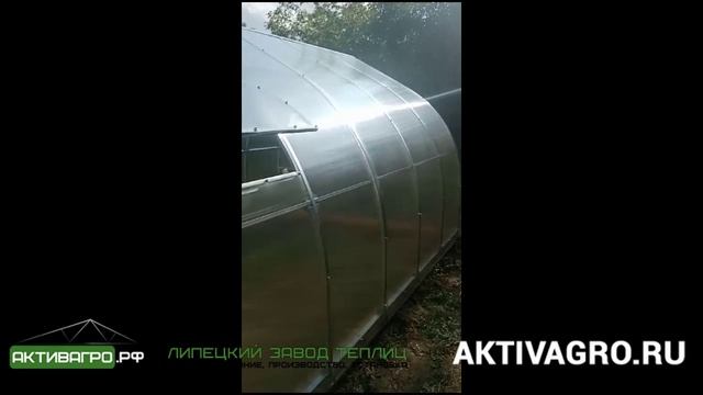 Видеообзор на теплицу Ударница Урожайная 3х8 м шаг 0.65 м