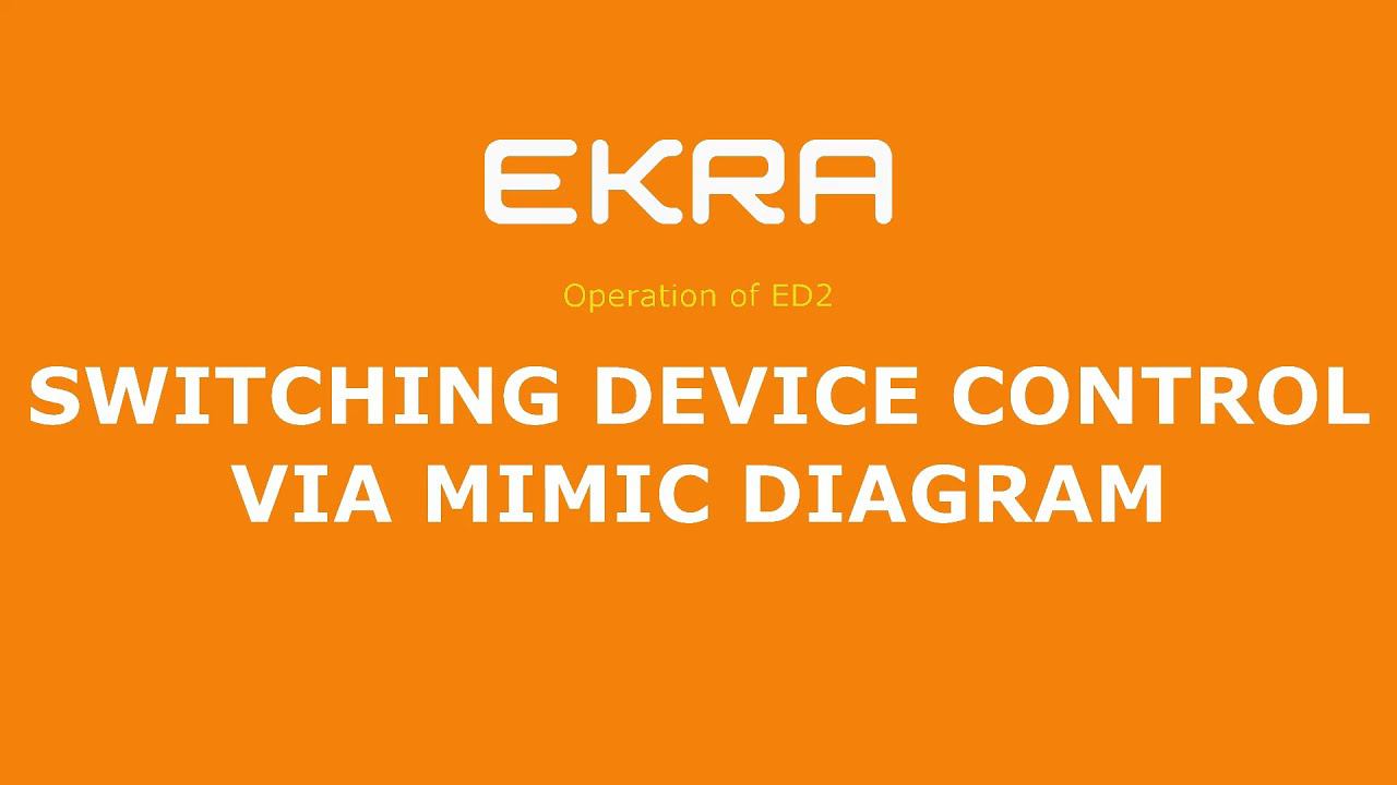 EKRA ED2. Operation 7. Switching device control via mimic diagram.