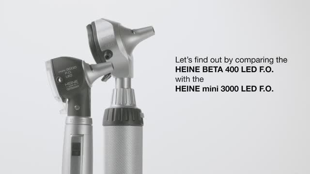 Сравнение отоскопов HEINE BETA 400 LED F.O. и отоскопа mini 3000 LED F.O.