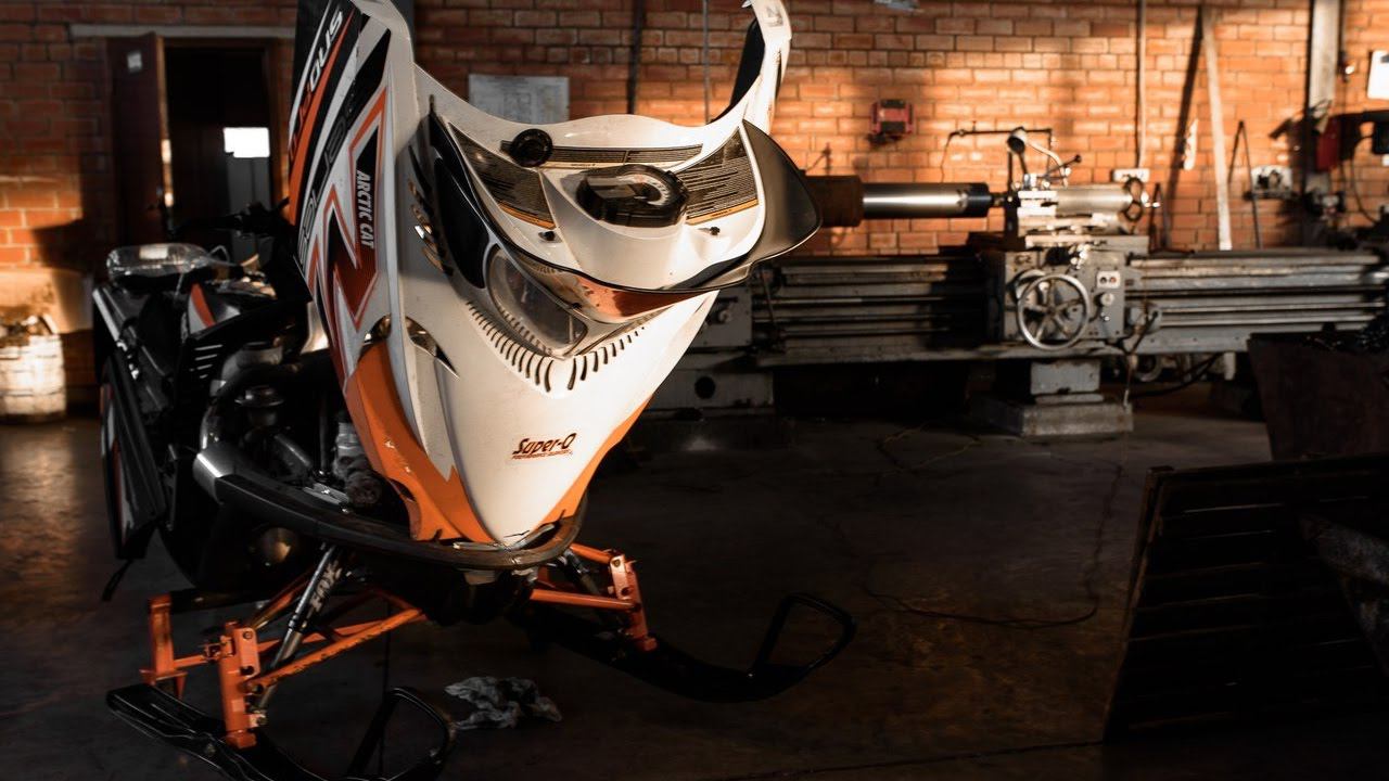 Тизер! На снегоходе по воде.