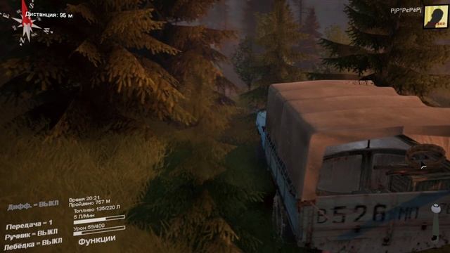 Spintires спасаем уазик и открываем вторую точку.mp4