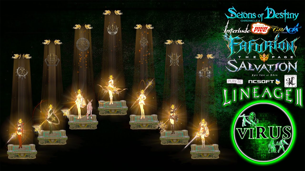 New NPC Hero FElf with Effects and Logo. LINEAGE II. C4-Gracia ◄√i®uS►