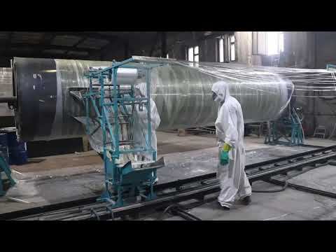 Производство емкости из стеклопластика V 10м3 (1500х5700мм)