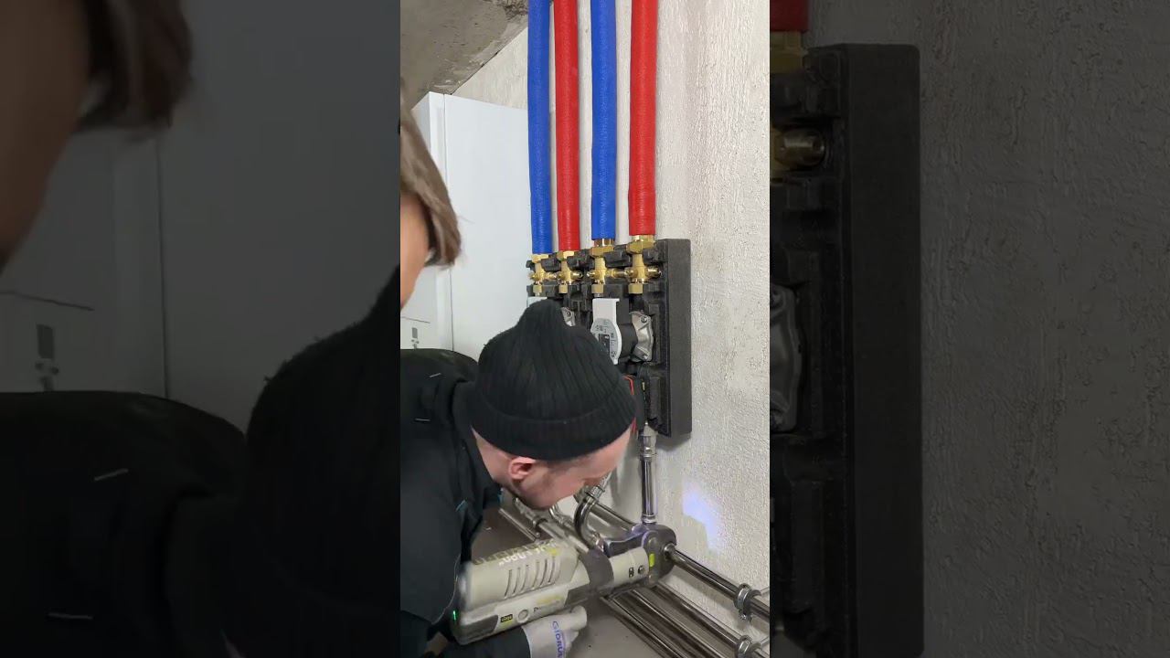 Сборка обвязки котельной на пресс соединениях #viega