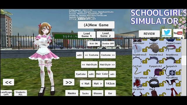 Обзор на вещи за рекламу в School Girls Simulator
