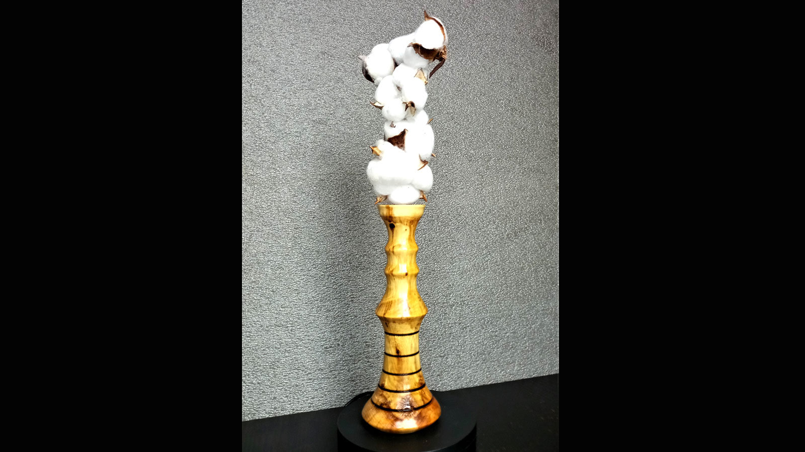 Импровизация. Ваза с прожигом. Тополь. Токарные работы по дереву