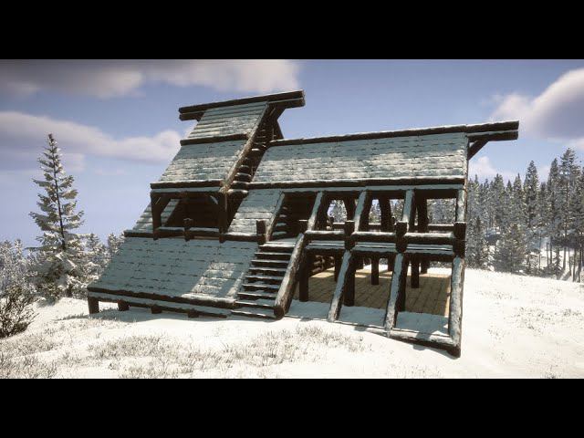 How To Build A Skyrim House - Sons of The Forest Building