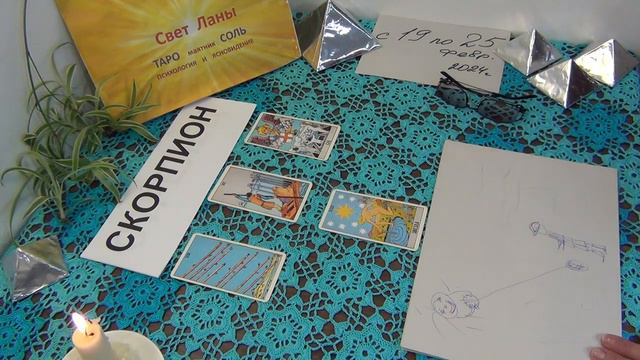 8 - СКОРПИОН - прогноз ТАРО - с  19.02.2024г. по  25.02.2024г. + Послание от Высших Сил.