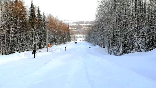 У Лыжной базы