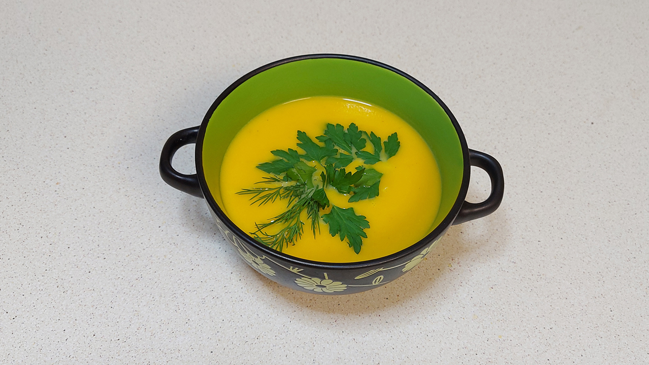 Тыквенный суп-пюре со сливками! Наивкуснейший рецепт!