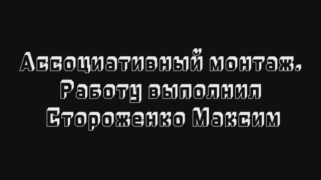 Ассоциативный монтаж | Стороженко Максим