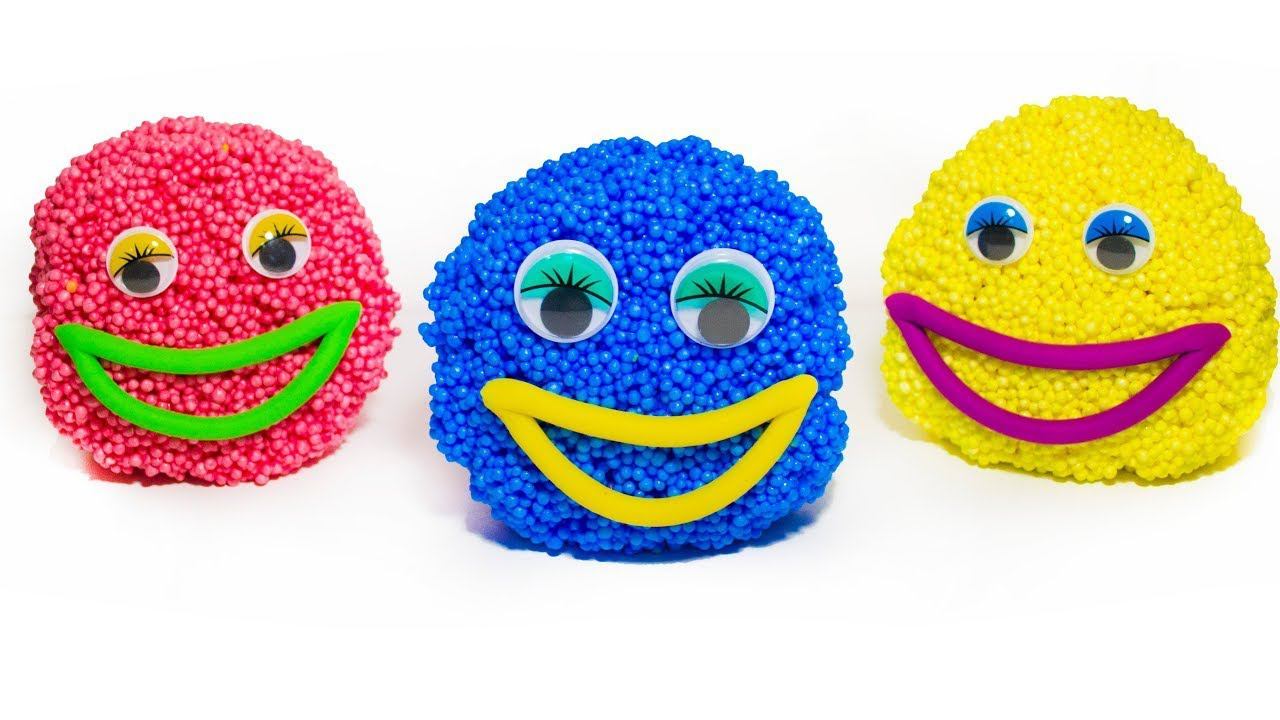 Разноцветные Чудики из Шарикового Пластилина Учить Цвета Герои в Масках Маша и Медведь Роботы Поезда