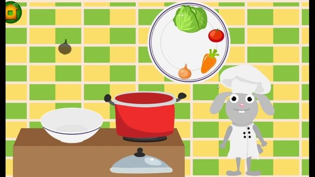Заяц варит суп. Учимся считать.
