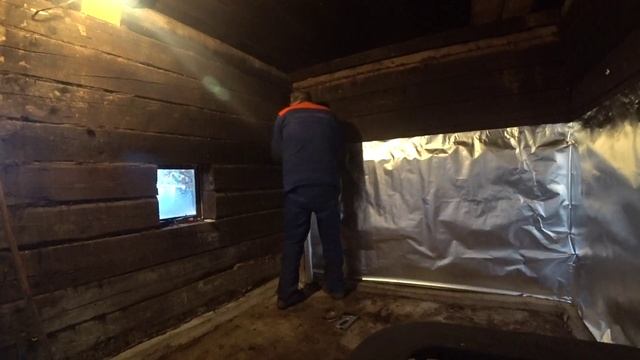 Начал переделывать баню