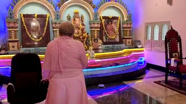 Арати в храме Саи Бабы в г. Тумкур, 2020 г.