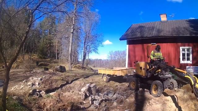 Самодельный экскаватор Федор в работе (часть 3)