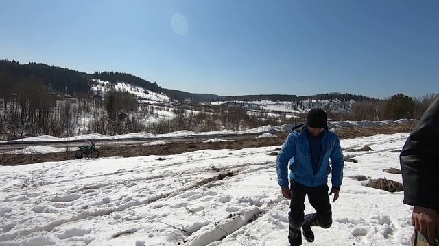 мото выезд 04.04.2020 шашлыки на снежной поляне