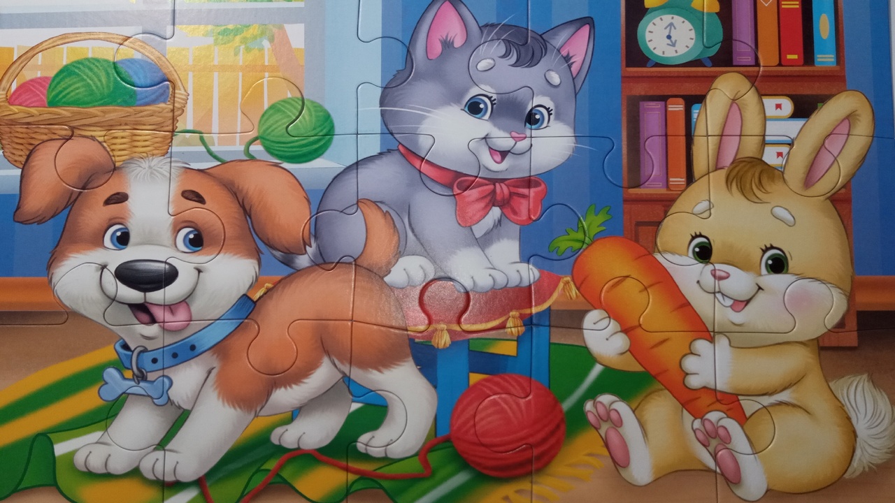 Пазл Домашние Друзья - собираем пазлы для детей | Polinka-Vitaminka