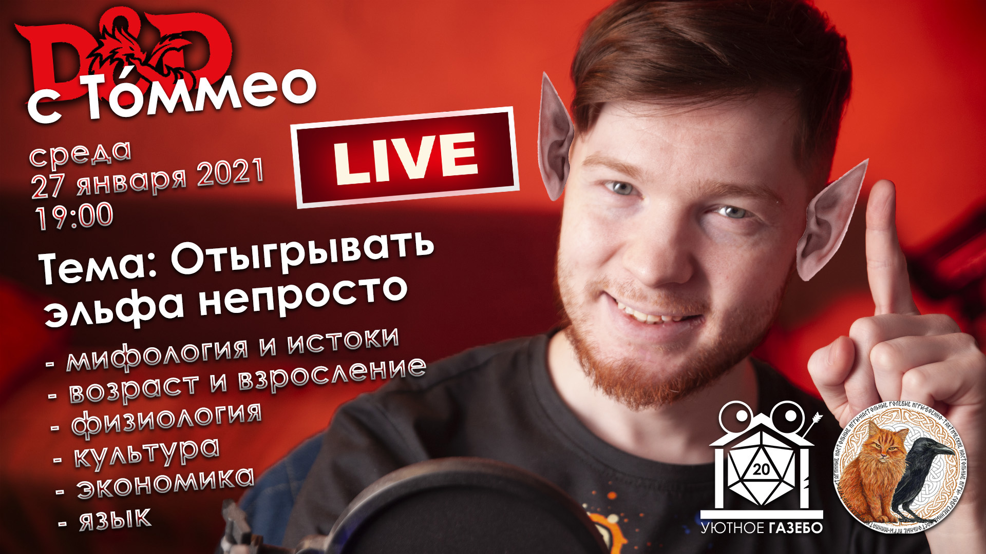 D&D с tómmeOh 03: Отыгрывать эльфа - непросто! Об НРИ и Подземельях и Драконах