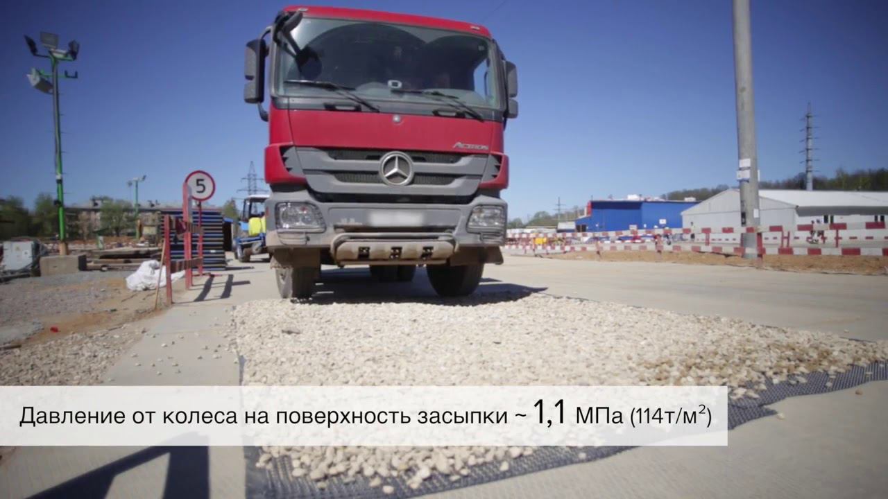 Испытание профилированной мембраны Planter Extra на прочность