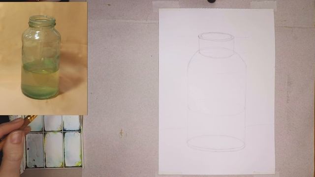 Натюрморт со стеклянной банкой. Урок 1.mp4