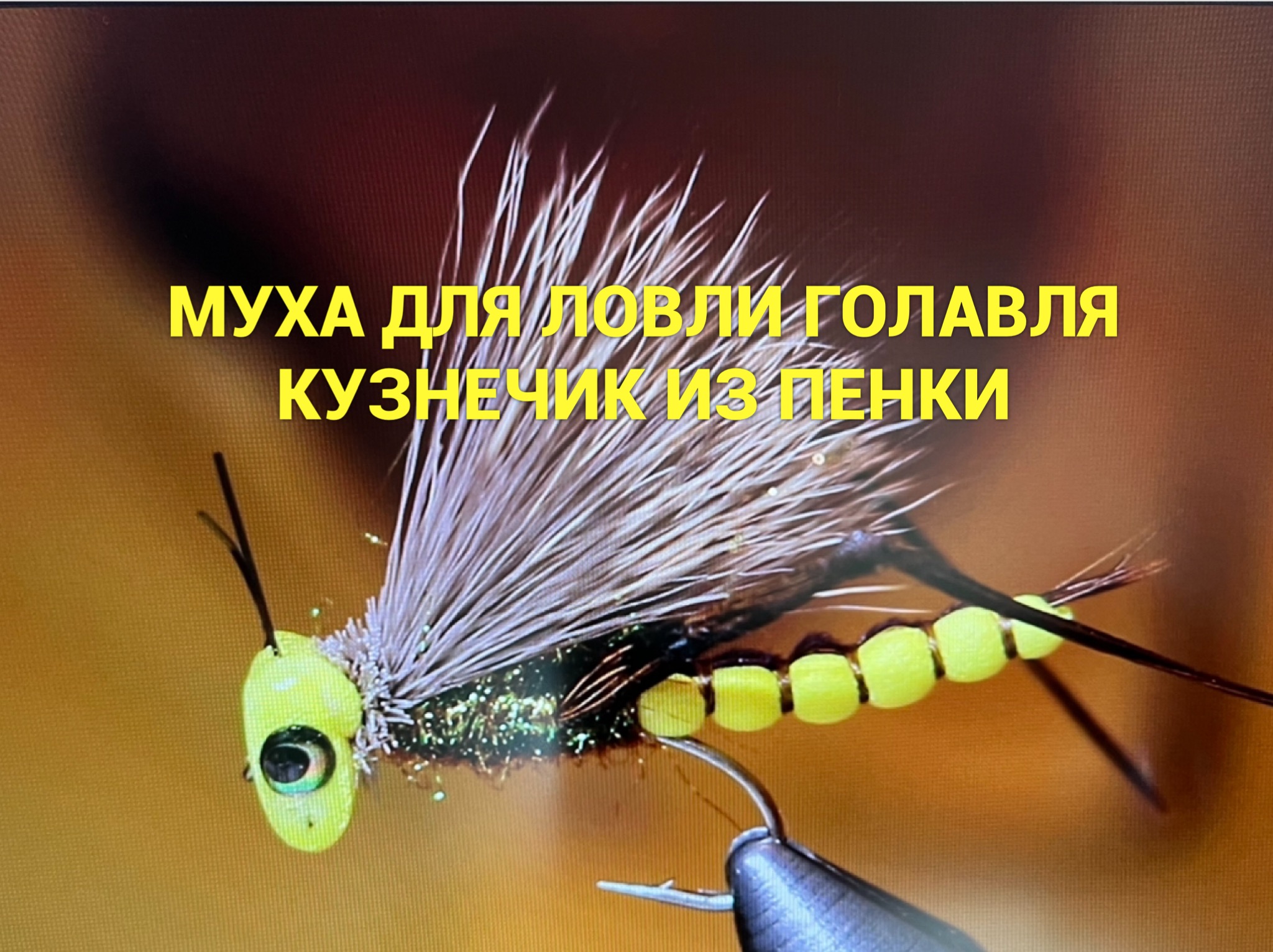 Кузнечик из пенки (Foam Grasshopper) Как связать от GM FLY