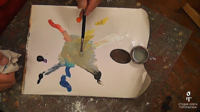 Первые упражнения с красками