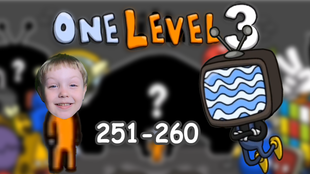 #26 Побег стикмена из тюрьмы! One Level 3! Босс Телевизор! Уровни 251-260