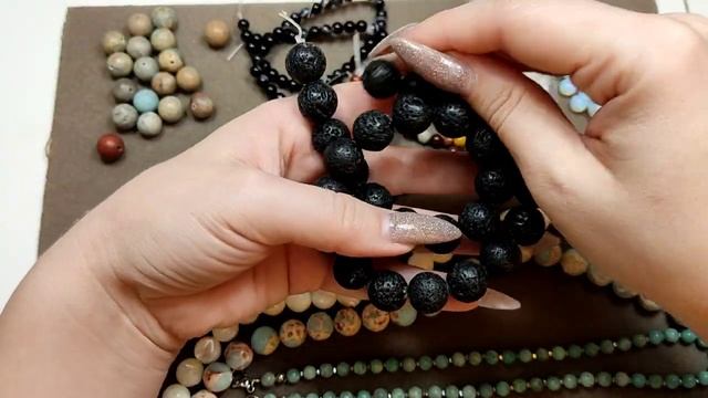 Обзор с Алиэкспрес_ кабошоны, бусины.