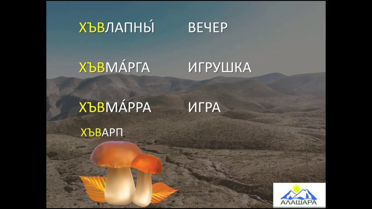 Видеоурок: обучение абазинскому языку. 56 занятие