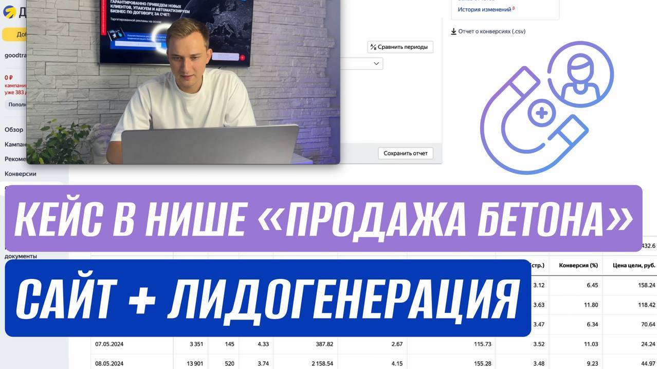 КЕЙС "ПРОДАЖА БЕТОНА". КАК ПРИВЛЕКАТЬ КЛИЕНТОВ. ЛИДОГЕНЕРАЦИЯ