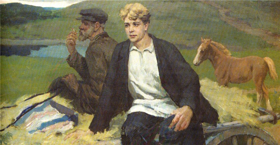 Сергей Есенин. «Низкий дом с голубыми ставнями…» (﹤1924﹥). Читает Ярослав Годованый