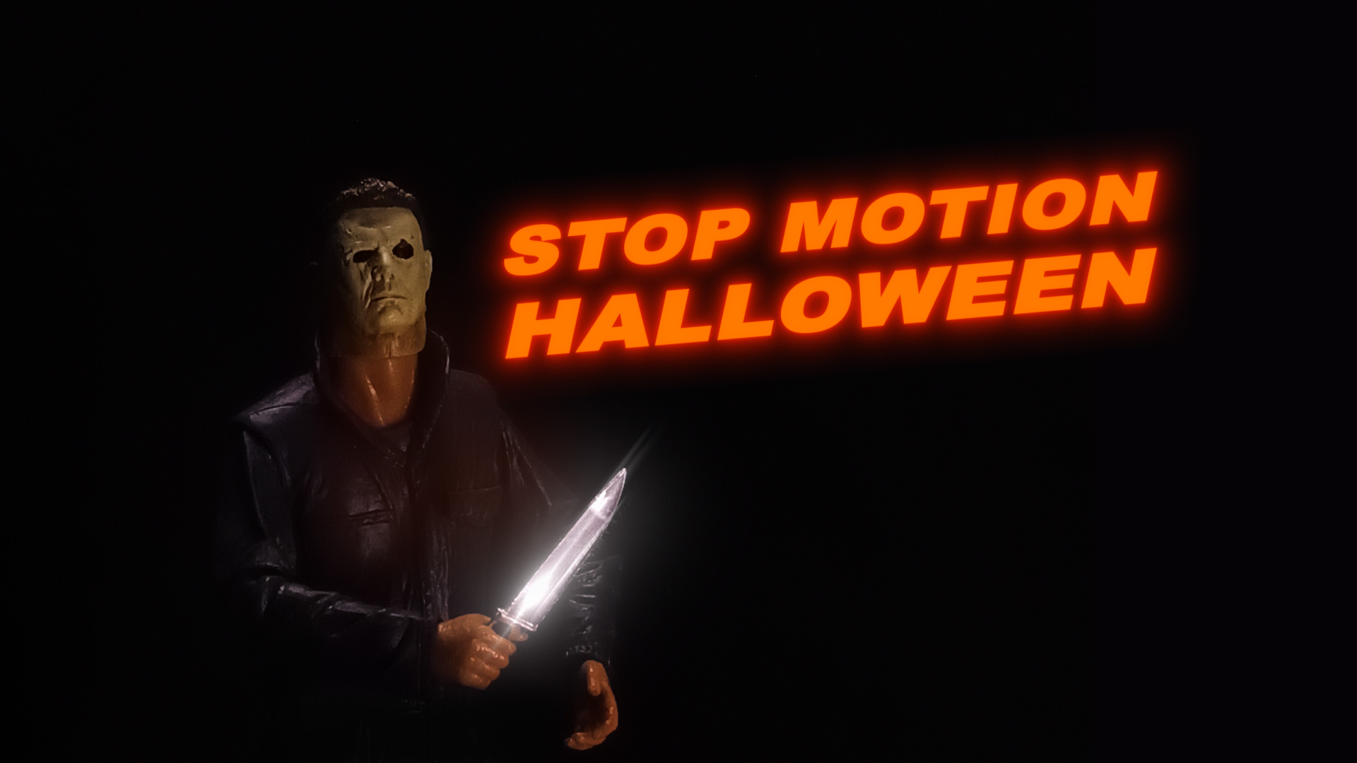 Стоп моушен анимация Майкл Майерс Хэллоуин. Покадровая анимация