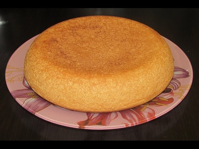 Бисквит в мультиварке + как перевернуть бисквит-простой способ