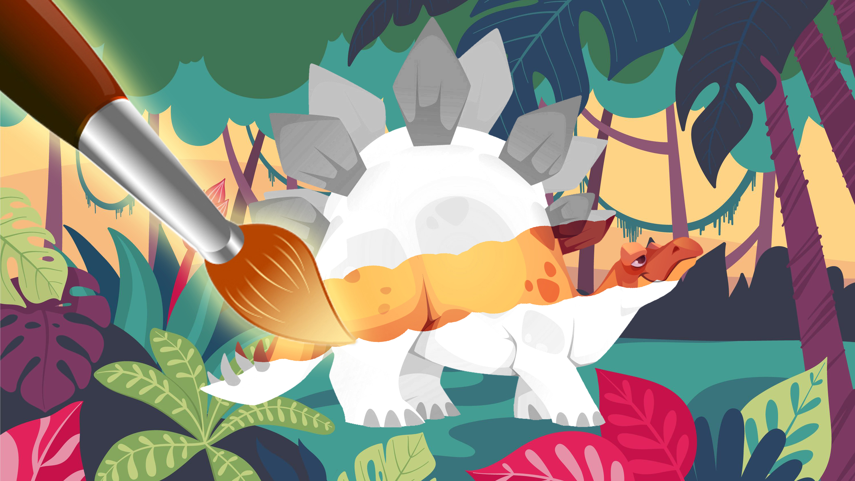 "Цветозавры" из игры "Диноленд" от Canicula Games