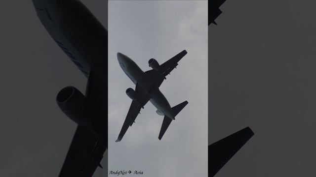 Boeing 737-524 авиакомпании ЮТэйр [RA-73049] заходит на посадку во Внуково (VKO/UUWW) 26.05.2023