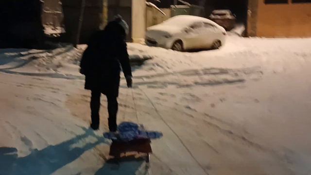 зимняя прогулка 9 месяцев