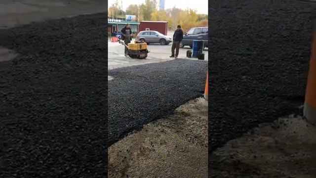 Площадка для шиномонтажа + въезды в паркинг_#благоустройство