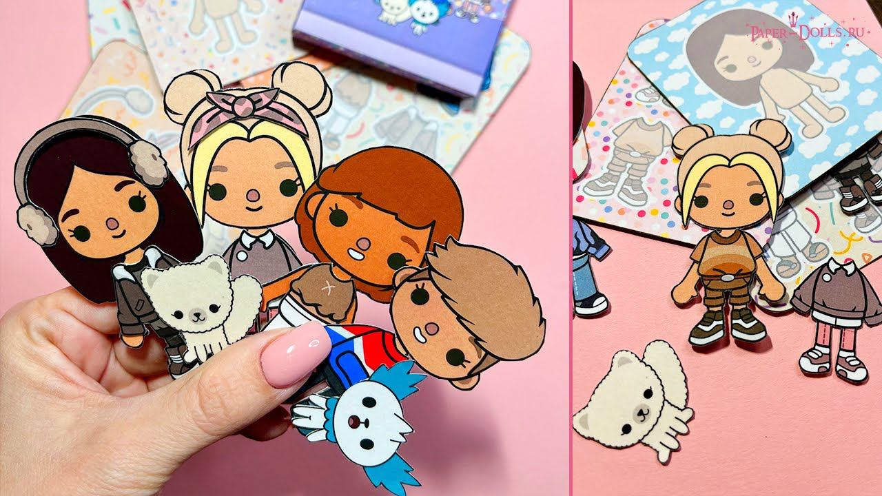 Бумажные куклы Тока Бока