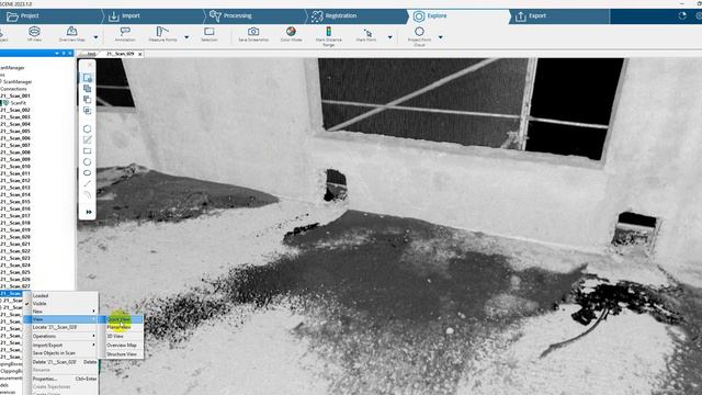 FARO SCENA 9 чистка облака и удаление лишнего