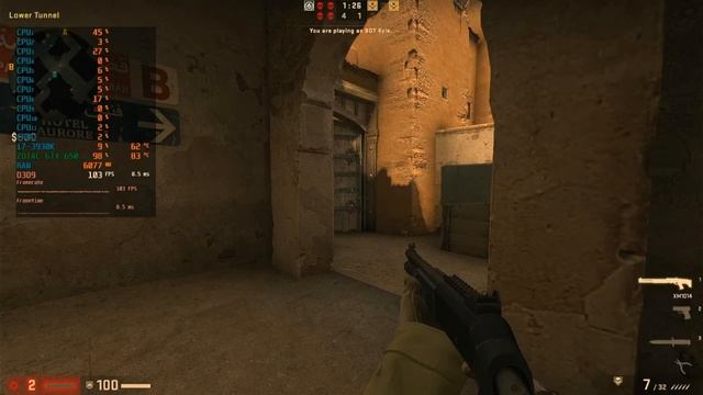 Counter Strike Global Offensive i7 3930K RAM HYPER X 16GB DDR3 1600 ZOTAC GTX 650 2GB LOW SETTINGS