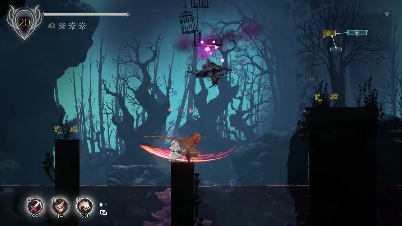 Enderlilies Прохождение №4 БОСС ЧЕРНАЯ ВЕДЬМА ИЛЕЙН