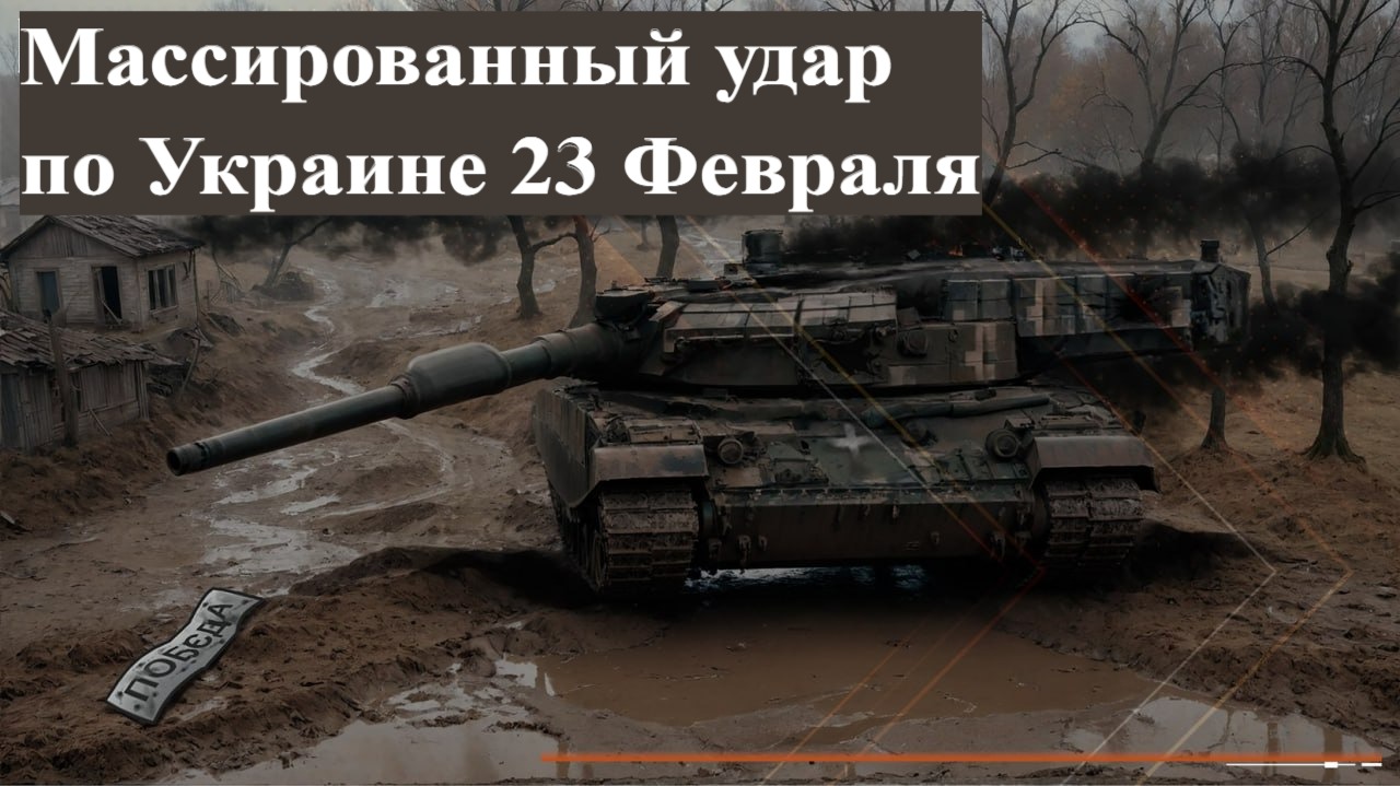 Массированный УДАР о объектам на территории Украины 23 февраля