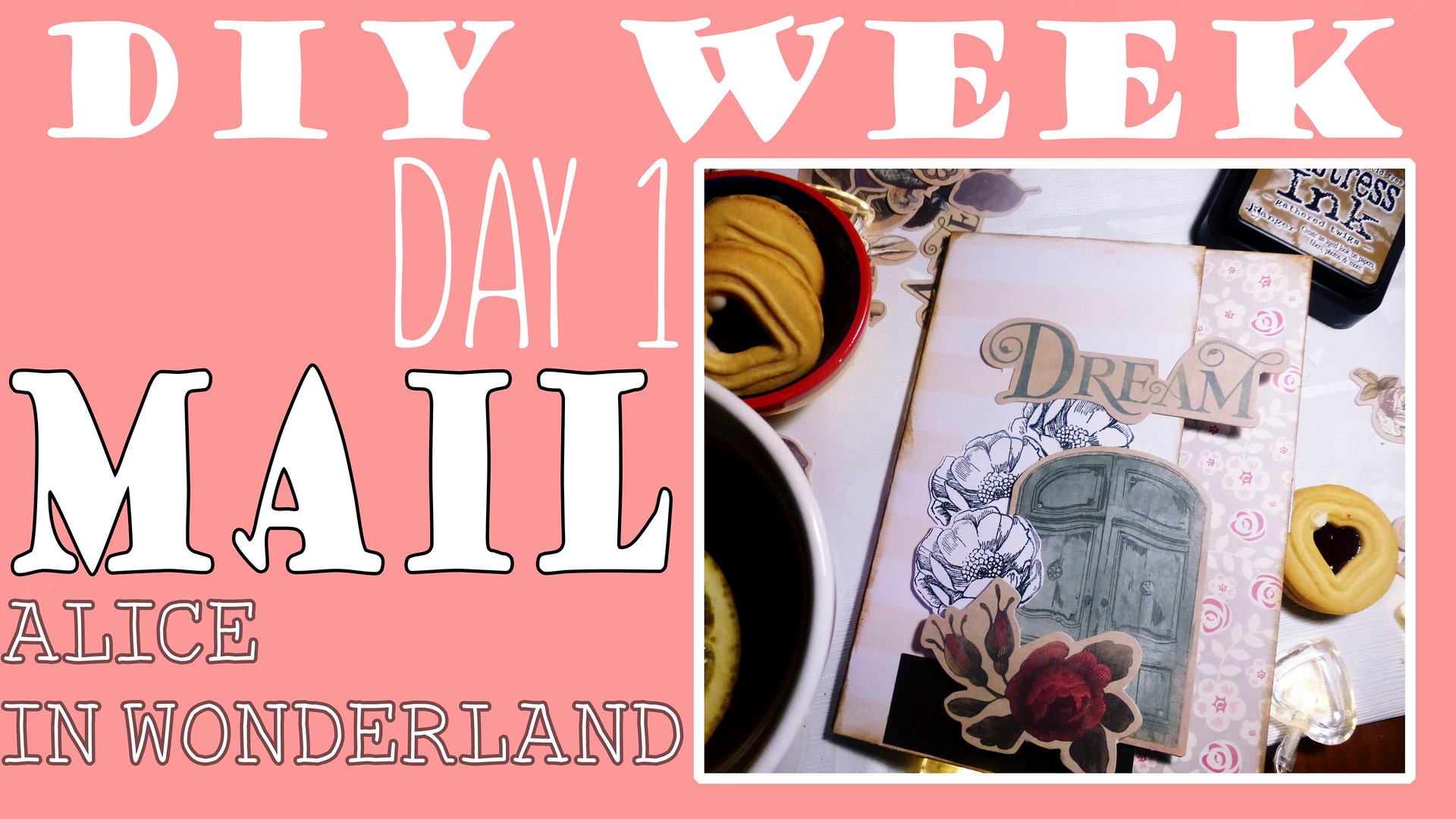 Скрапбукинг | Мастер класс | MAIL ART | Алиса в стране чудес