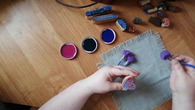 Мастер-класс "Изготовление платка в технике верховой набойки по ткани" от Окуневой Любови