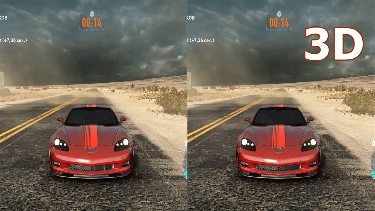 NFS  The Run 3D video 2 SBS VR box google cardboard